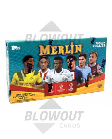 2022/23 Topps UEFA Club Competitions Merlin Chrome Soccer Hobby Box
