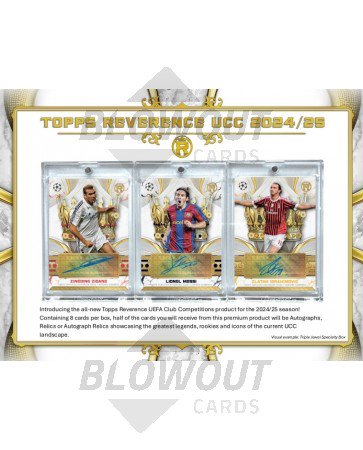 2024/25 Topps UEFA Club Competitions Reverence Soccer Hobby Box