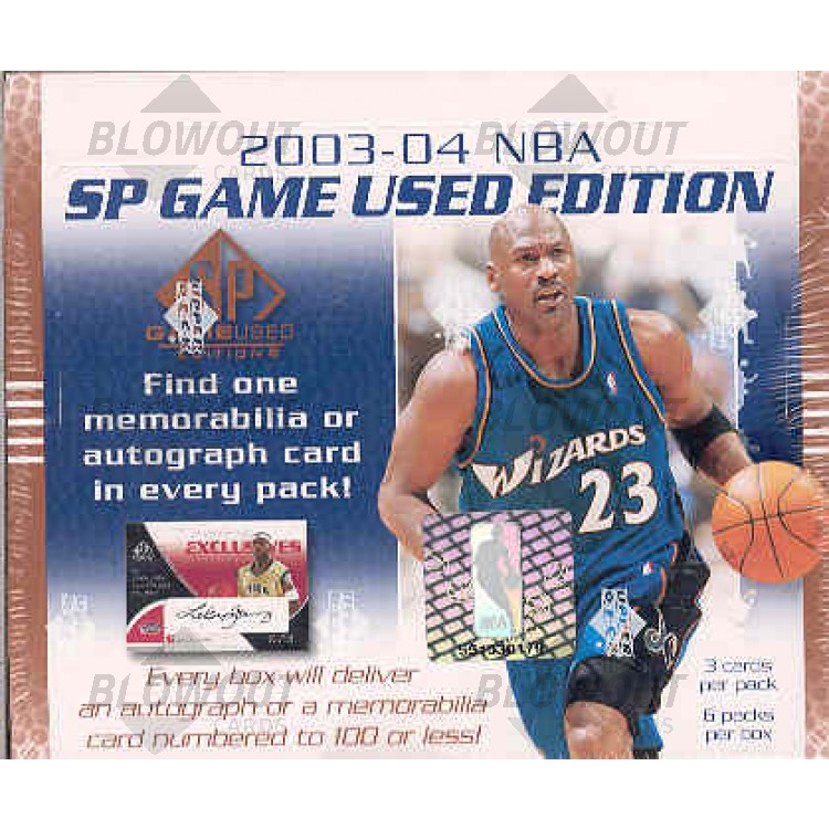 2003 04 Upper Deck Sp Game Used Basketball Hobby Box
