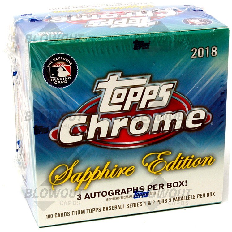 2018 Topps Chrome Baseball Sapphire Edition Complete Set