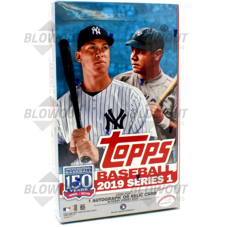 2019 Topps Series 1 Baseball Hobby 12 Box Case + 12 Silver Packs