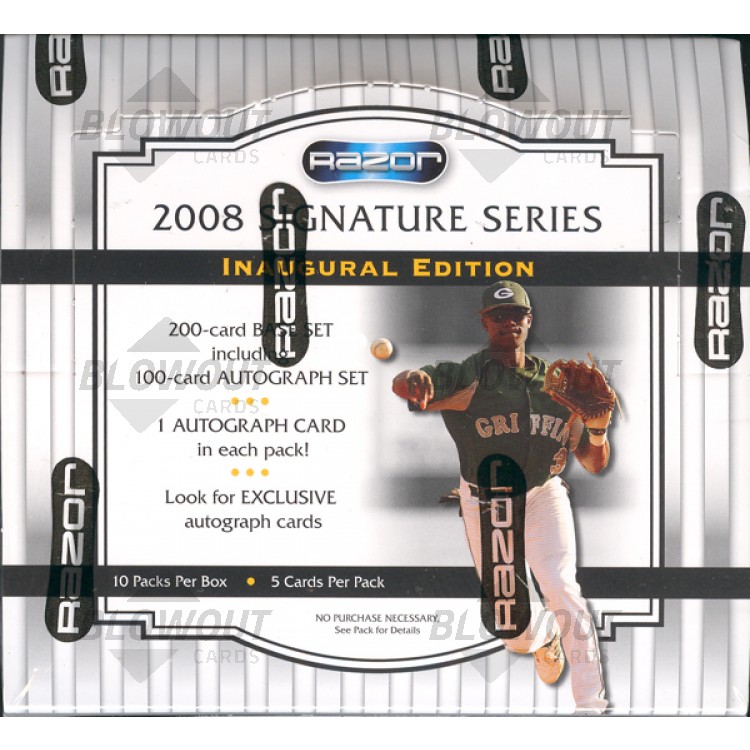 2008 Razor Signature Series Baseball Box
