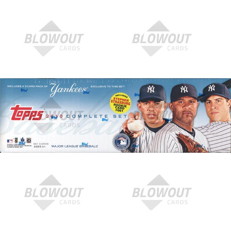 2010 Topps Baseball Factory Set Team New York Yankees 6 Set Case