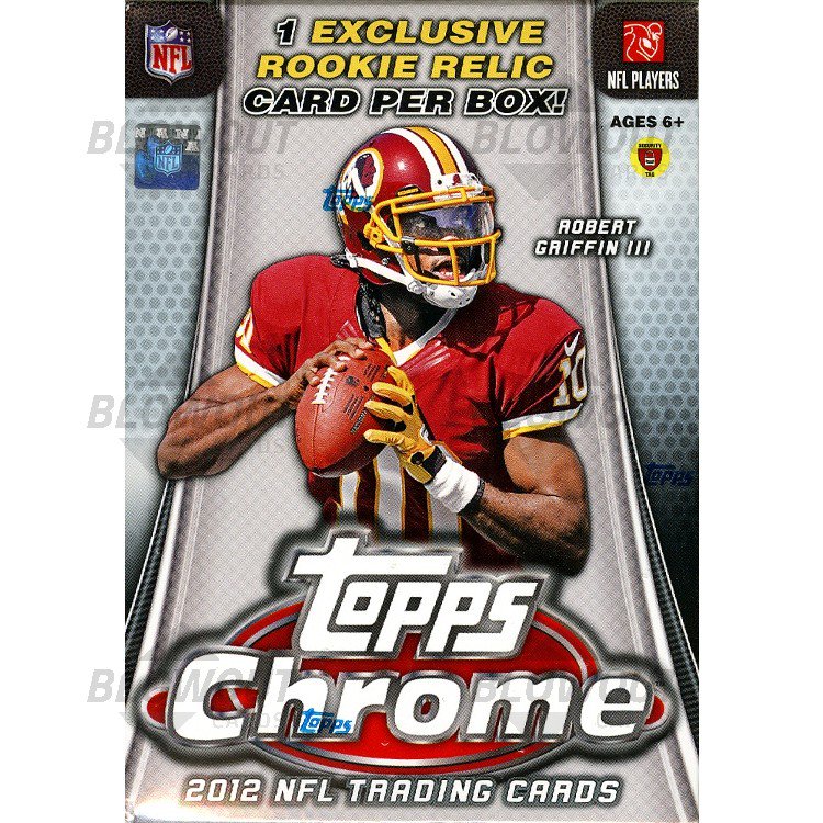 2012 Topps Chrome Football Blaster Box - With Relic