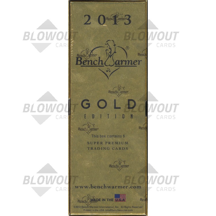 2013 Benchwarmer Gold Edition Trading Cards 8 Box Case