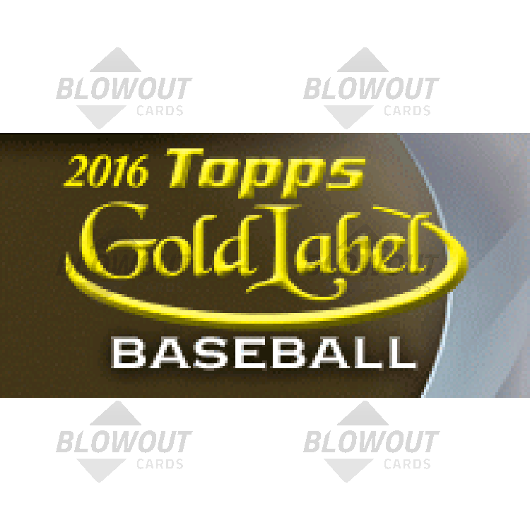 2016 Topps Gold Label Baseball Hobby 16 Box Case