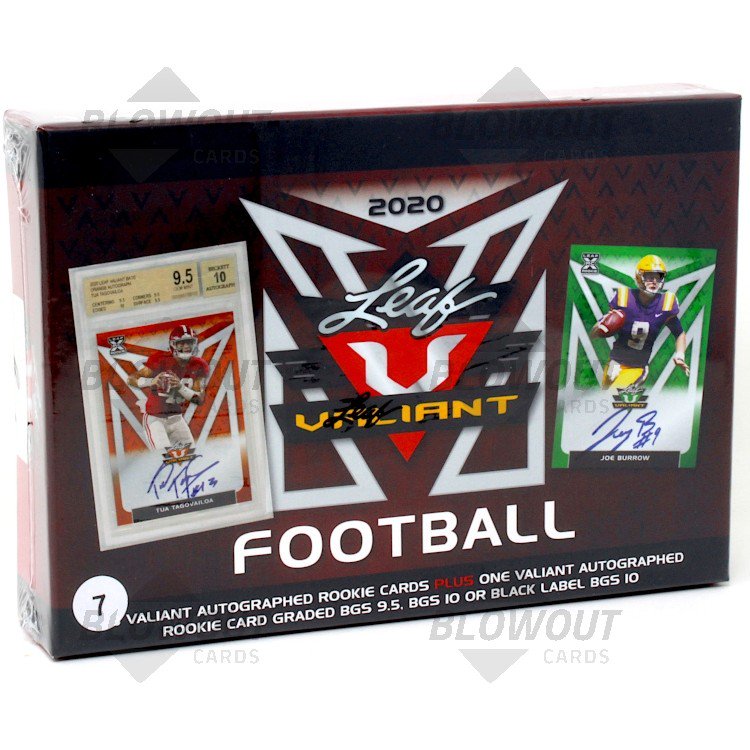 2020 Leaf Valiant Football Jumbo Box