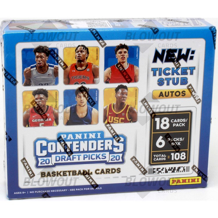 2020/21 Panini Contenders Draft Picks Basketball 1st Off The Line Hobby Box