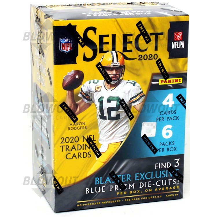 2020 Panini Select Football Blue Die-Cut Prizm Blaster Box
