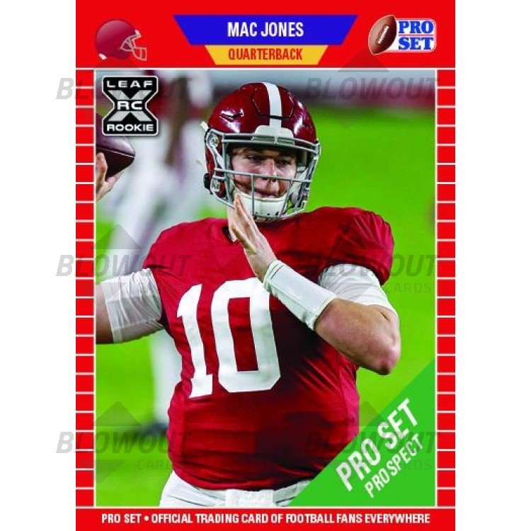 2021 Pro Set PS6 Mac Jones Rookie Card - 100 Card Lot