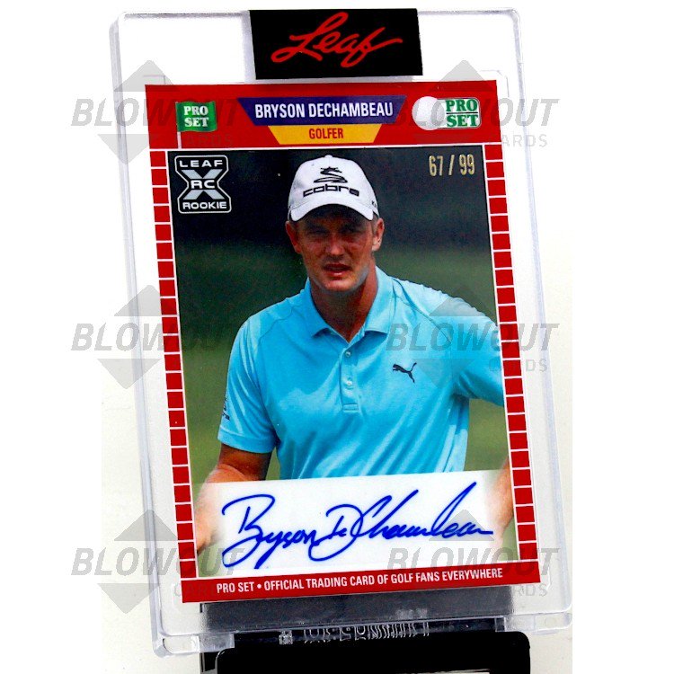 2021 Pro Set Bryson DeChambeau Autograph Card /99