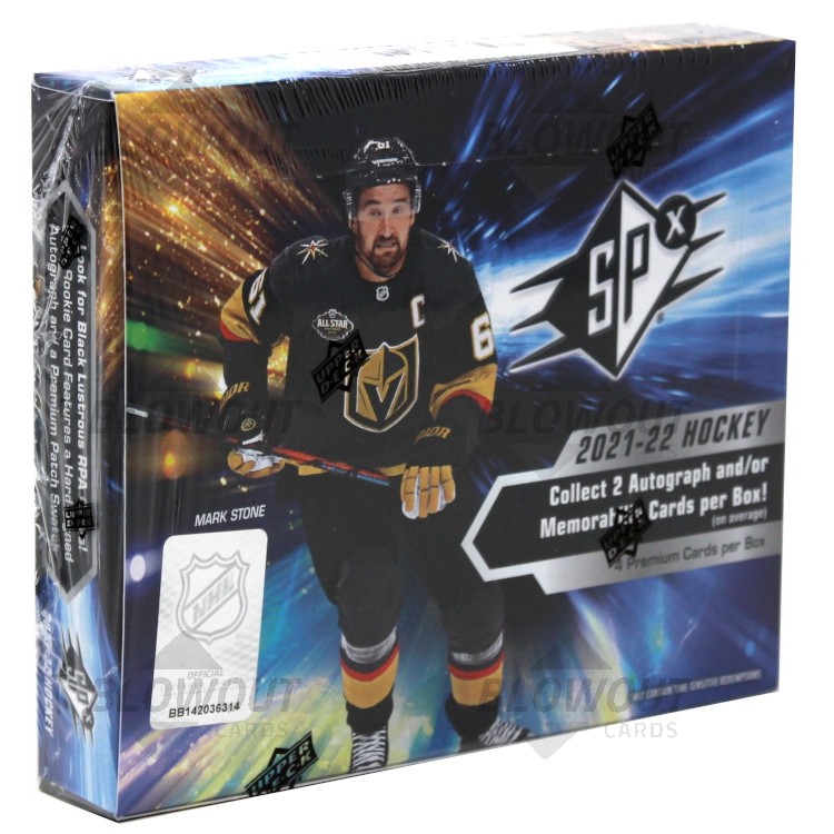 2021/22 Upper Deck SPx Hockey Hobby Box
