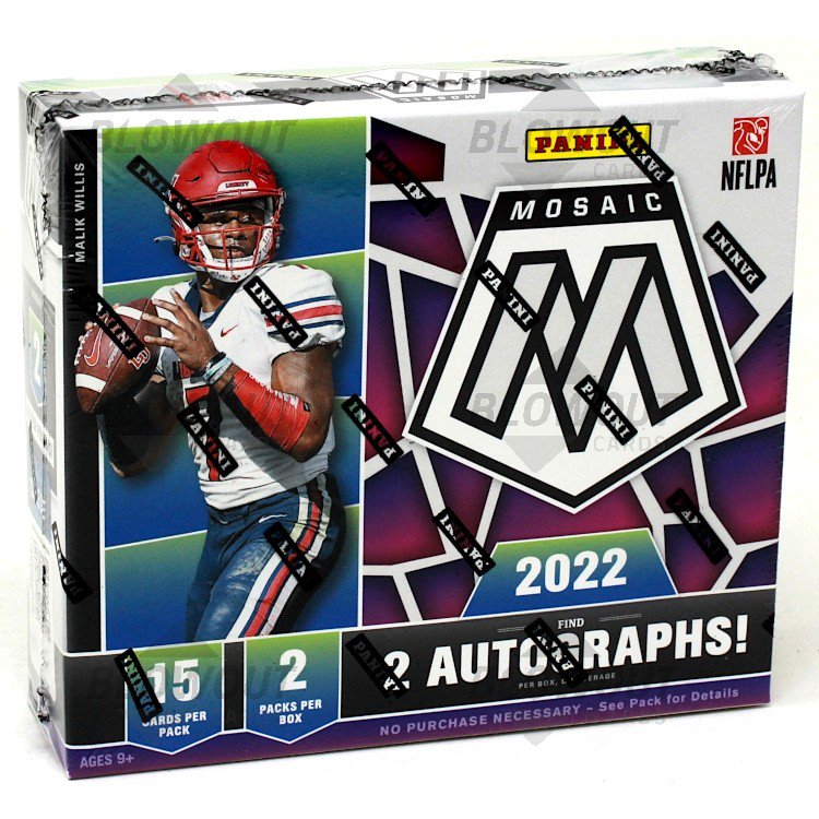 2022 Panini Mosaic Draft Picks Football Hobby Box