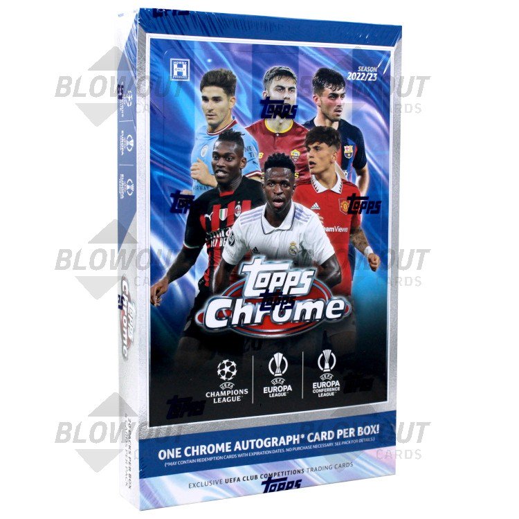 2022/23 Topps UEFA Club Competitions Chrome Soccer Hobby Box