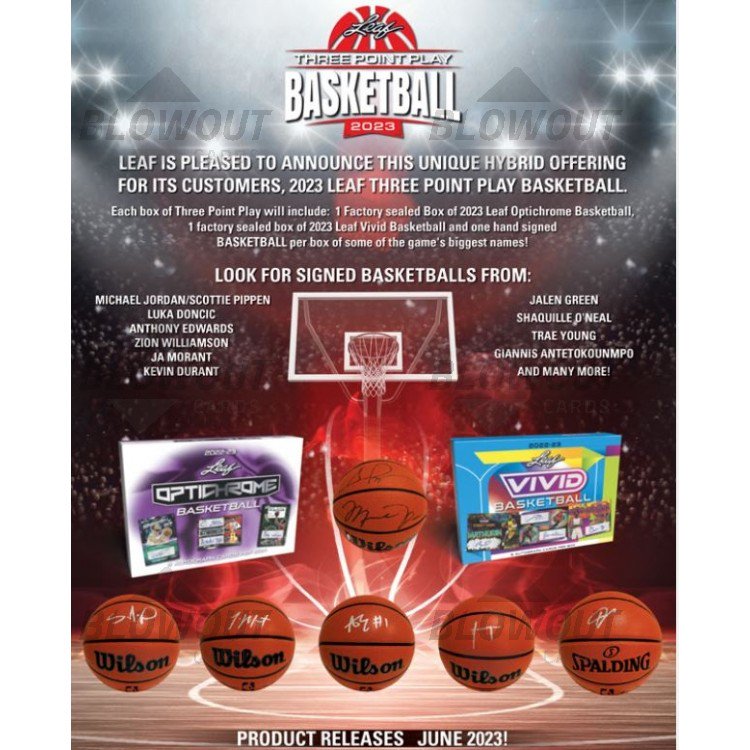 2023 Leaf Three Point Play Basketball Box