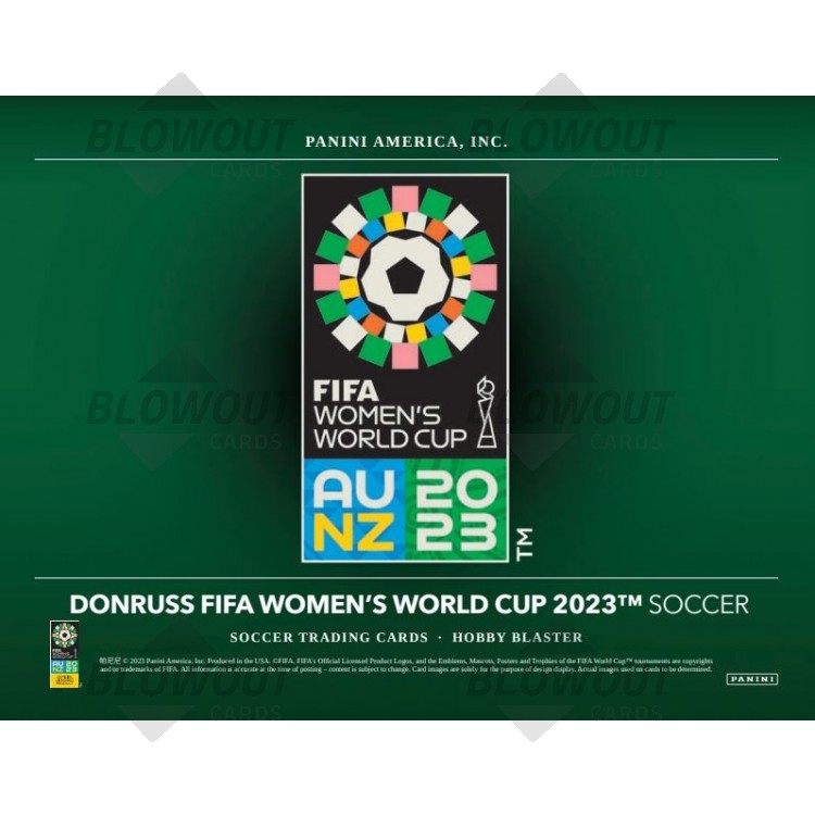 2023 Panini Donruss Fifa Womens World Cup Soccer Hobby Blaster 20 Box Case 2634