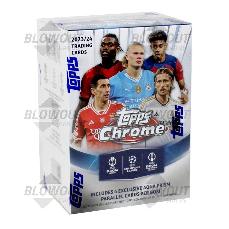 2023/24 Topps UEFA Club Competitions Chrome Soccer Blaster Box