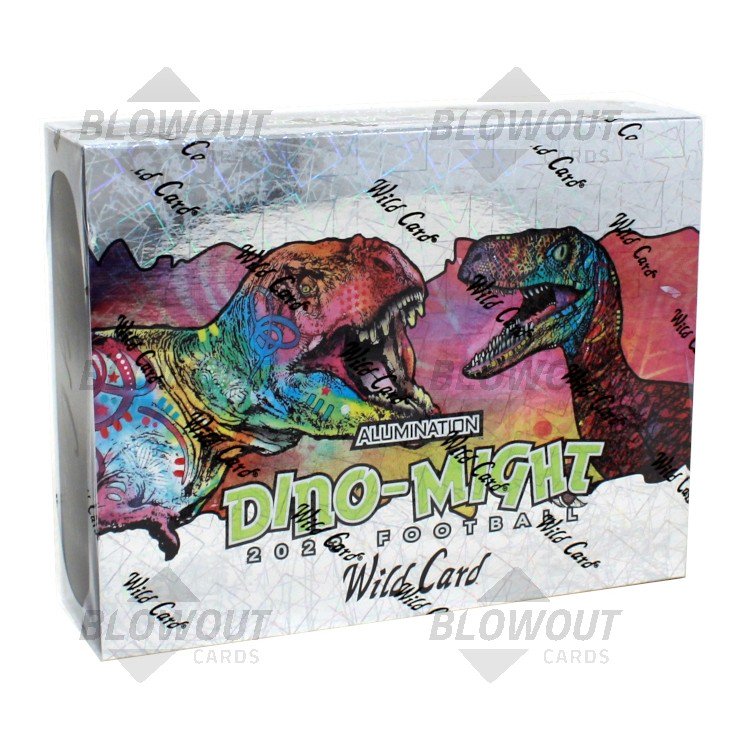 2023 Wild Card Alumination Dino-Might Football Hobby 12 Box Case