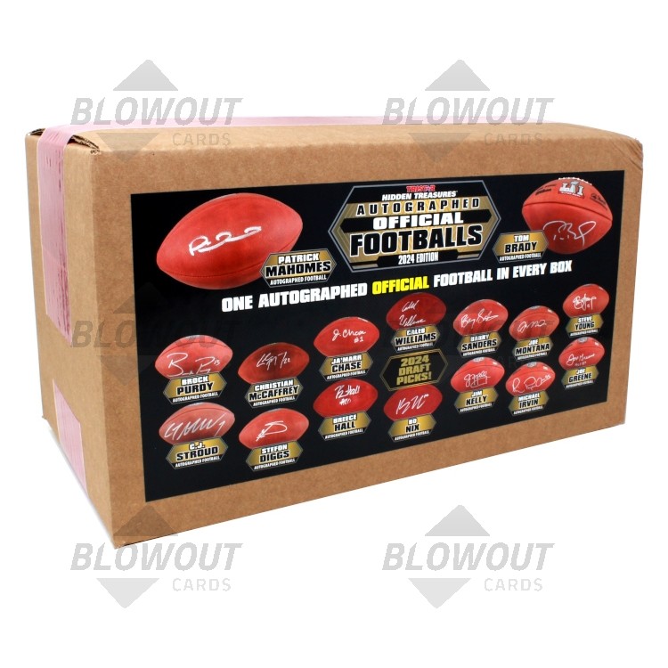 2024 Tristar Hidden Treasures Official Autographed Footballs 4 Box Case