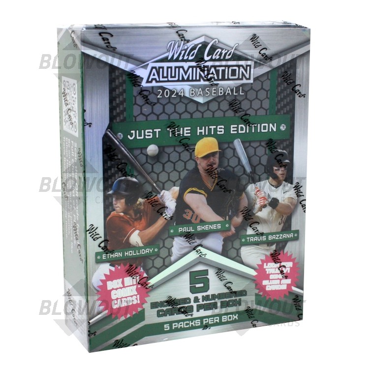2024 Wild Card Alumination Just The Hits Baseball 12 Box Case