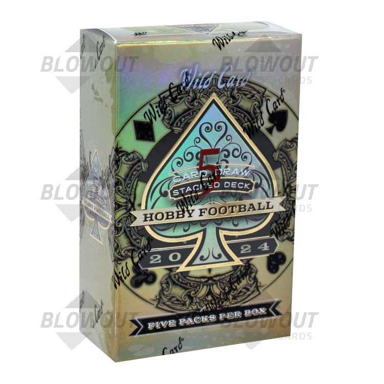 2024 Wild Card Five Card Draw Stacked Deck Football Hobby 12 Box Case