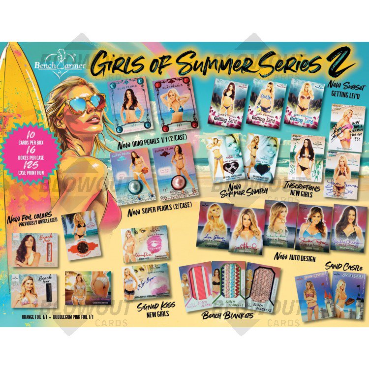 2025 Benchwarmer Girls of Summer Series 2 - 16 Box Case