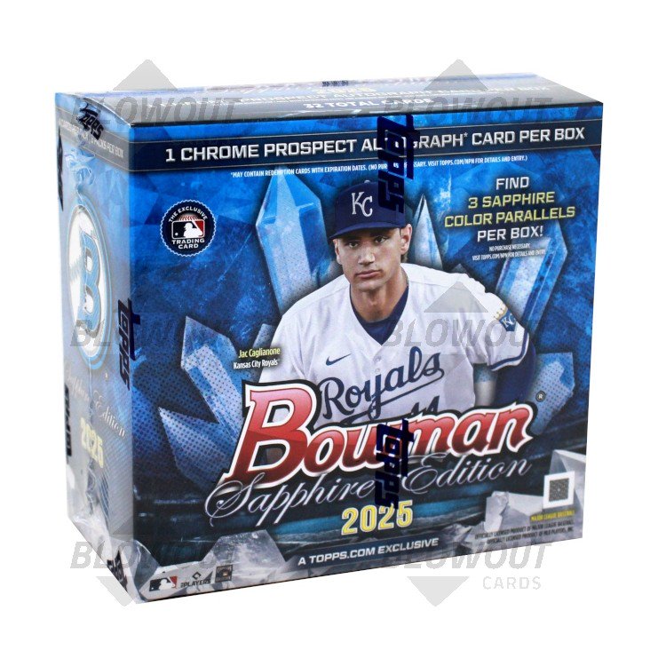 2025 Bowman Baseball Sapphire Edition 10 Box Case