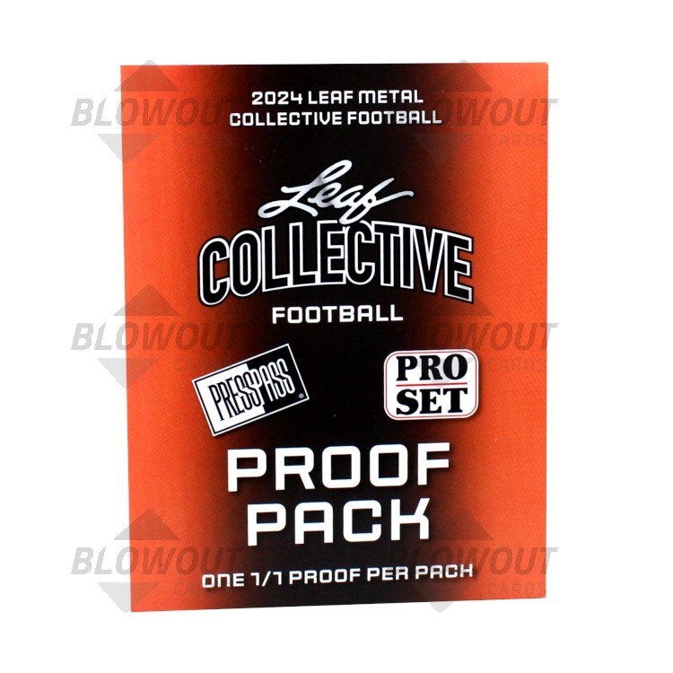 2024 Leaf Collective Football Pre-Production Proof Pack - 10 Pack Lot