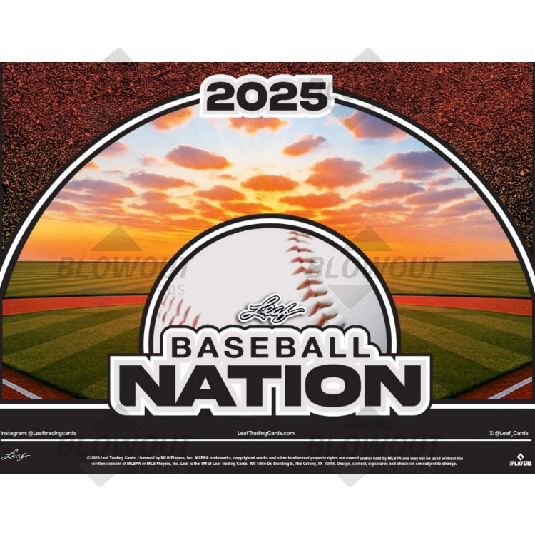 2025 Leaf Baseball Nation Jumbo 8 Box Case