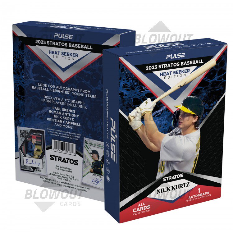 2025 Pulse Stratos Baseball Hobby Heat Seekers 24 Box Case