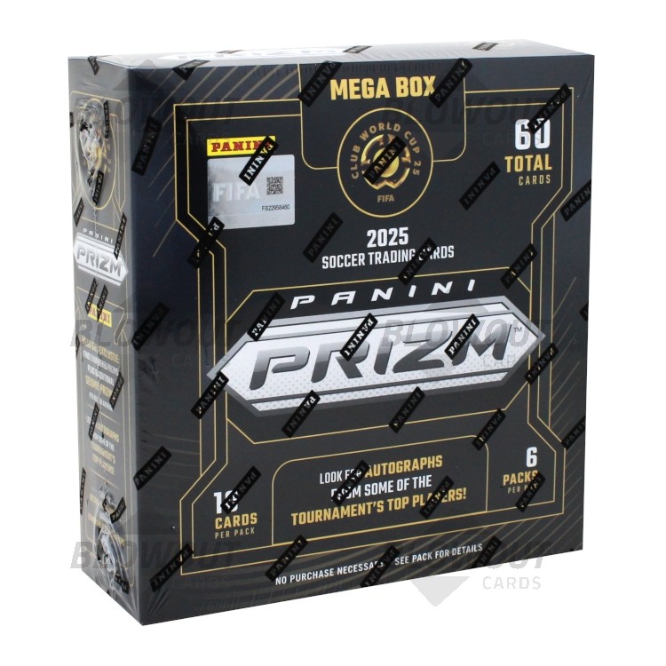 2025 Panini Prizm FIFA Club World Cup Soccer Mega 20 Box Case