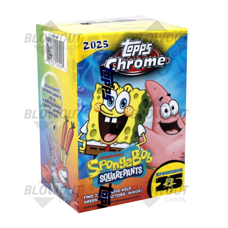 2025 Topps Chrome Spongebob Squarepants 25th Anniversary Blaster Box