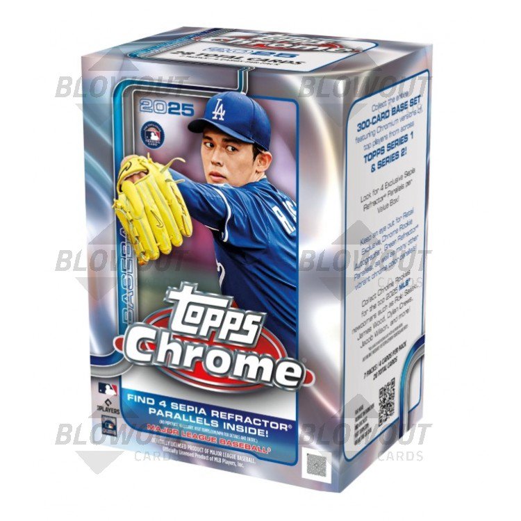 2025 Topps Chrome Baseball Blaster 40 Box Case