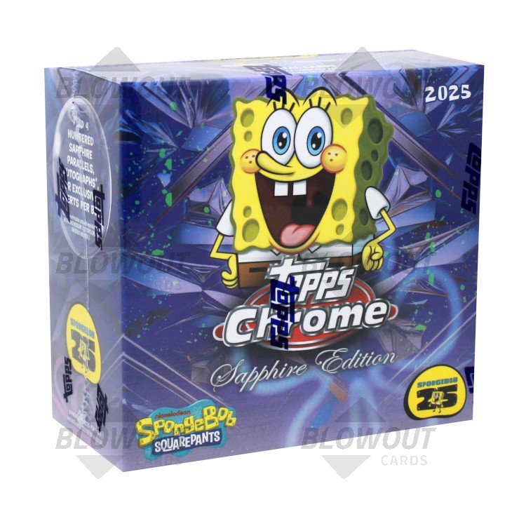 2025 Topps Chrome Spongebob Squarepants 25th Anniversary Sapphire ...