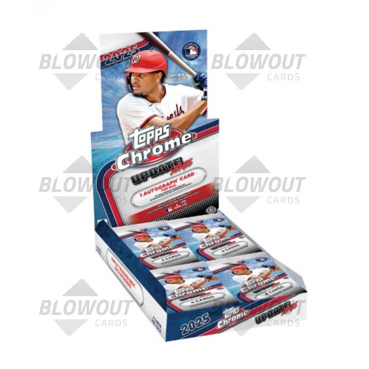2025 Topps Chrome Update Series Baseball Hobby 12 Box Case