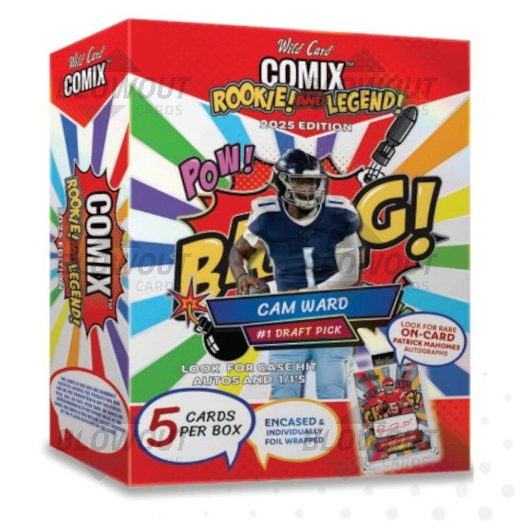 2025 Wild Card Comix Rookie And Legend Football Hobby 12 Box Case