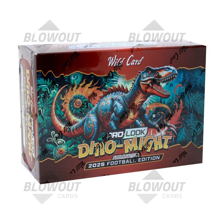2025 Wild Card Dino-Might Football Hobby 20 Box Case