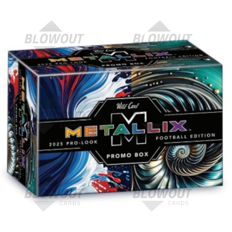 2025 Wild Card Metallix Football Promo Deck Box - 20 Box Case