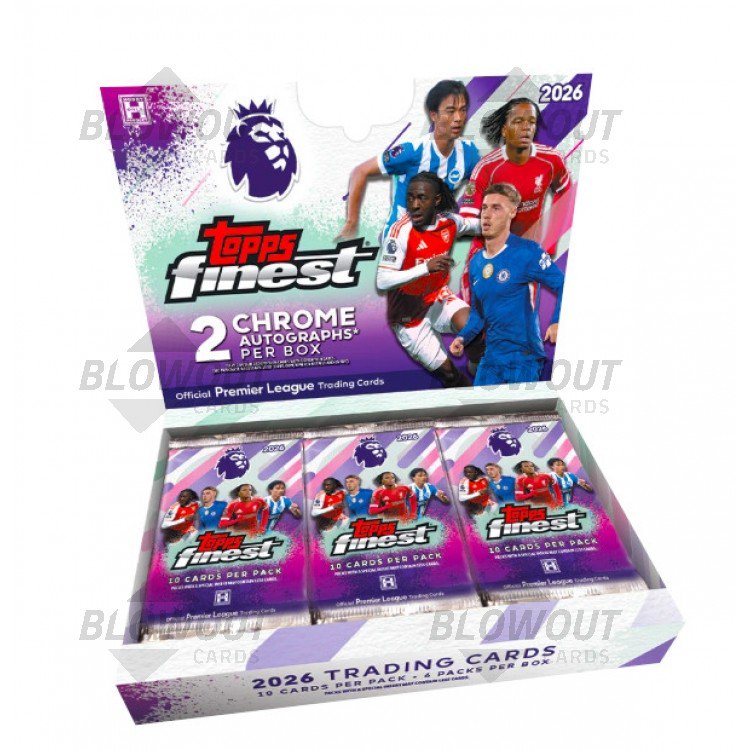 2026 Topps Finest Premier League Soccer Hobby Box