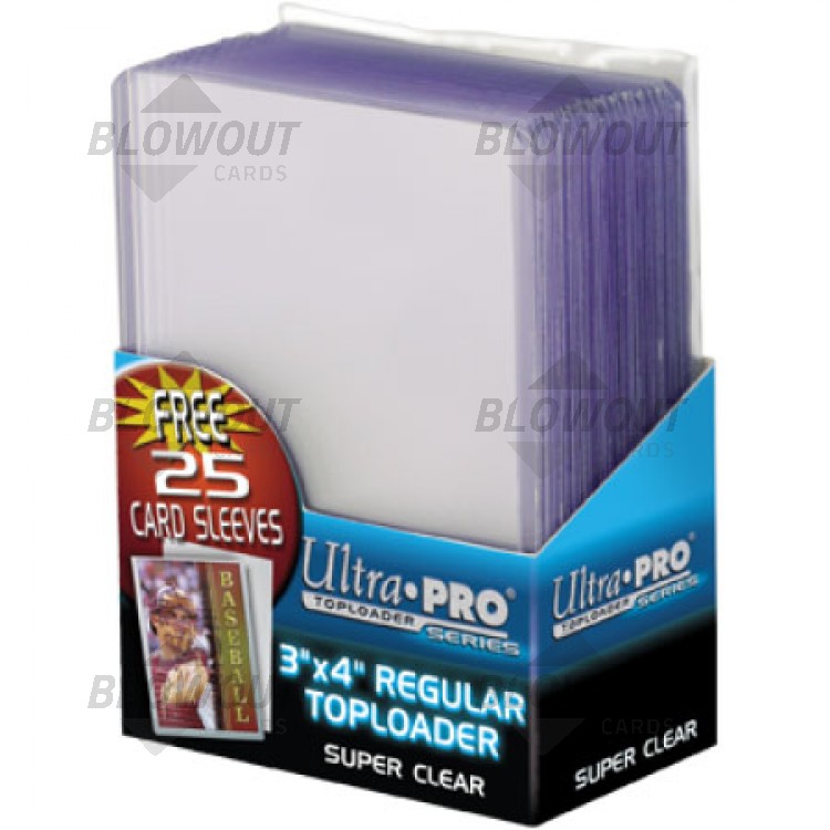 Ultra Pro 3x4 Regular Topload Card Holder w/Sleeves - 25ct Pack