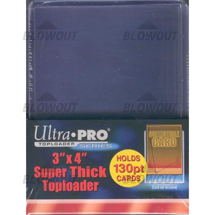 Ultra Pro 3x4 Super Thick Topload 130pt Card Holder 50 Pack Case