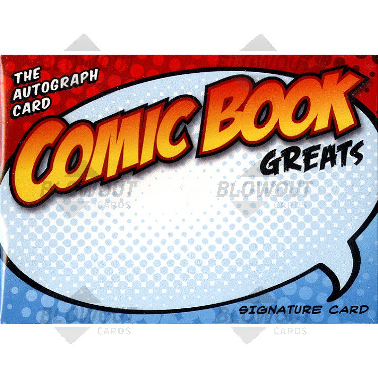 The Autograph Card Blank Signature Cards - Comic Book