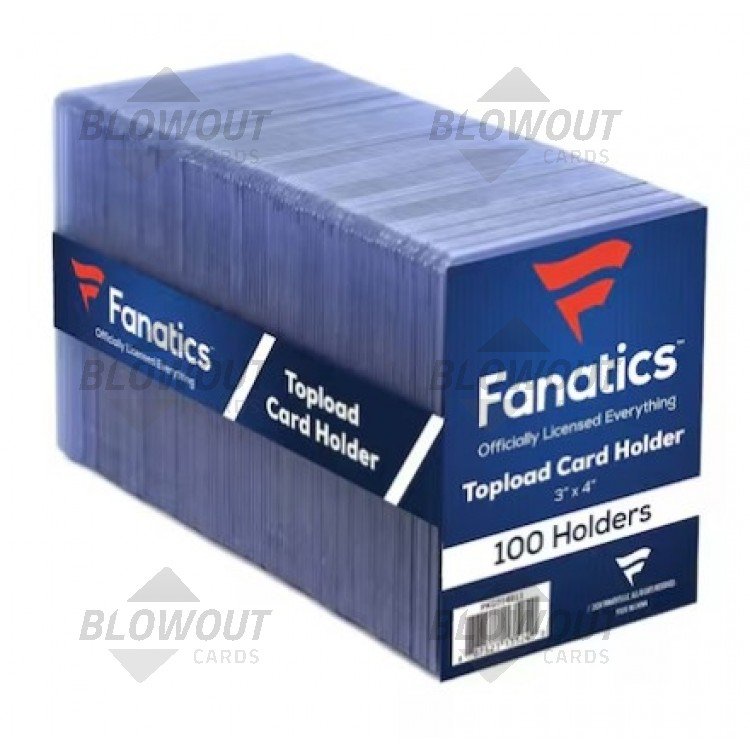 Fanatics 35pt 3x4 Top Loader - 100 Count - 10 Pack Case