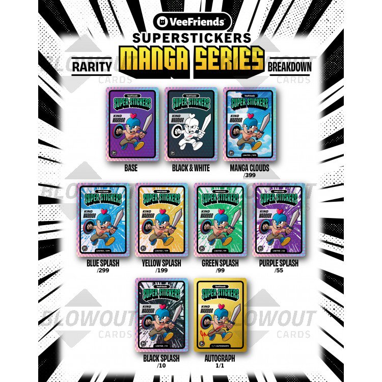 VeeFriends Superstickers Manga Series 12 Box Case