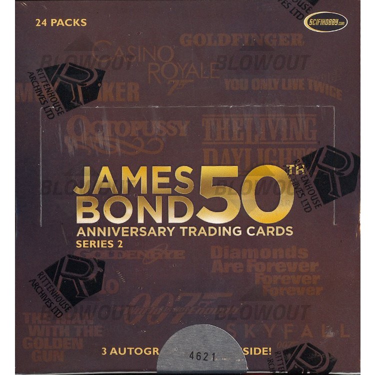 James Bond 50th Anniversary Series 2 Trading Cards 12 Box Case