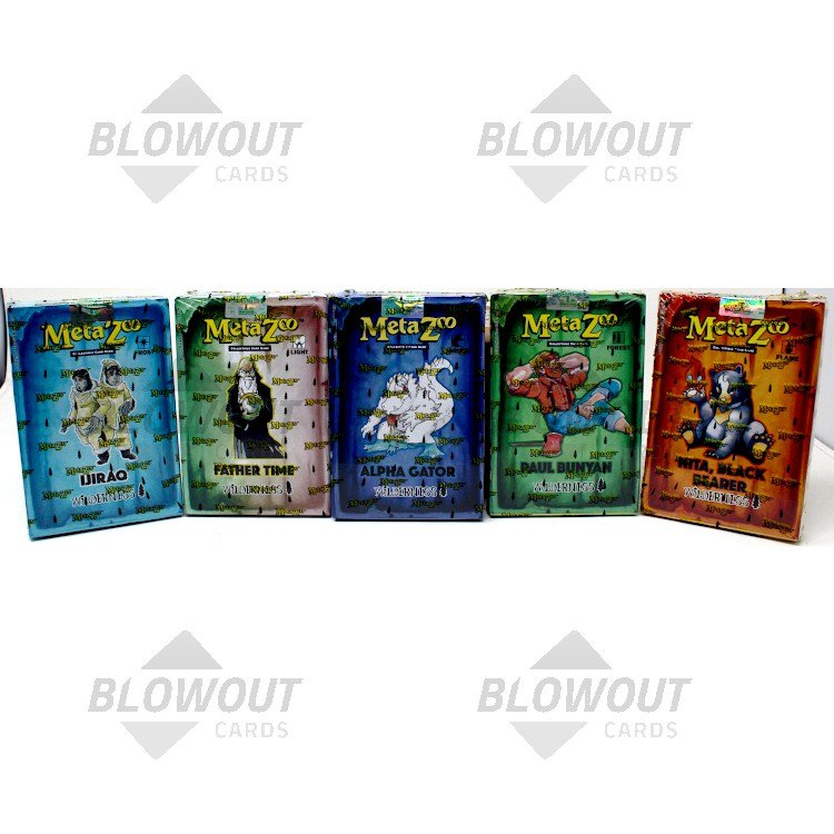 MetaZoo Wilderness 1st Edition Theme Deck - 5 Deck Lot