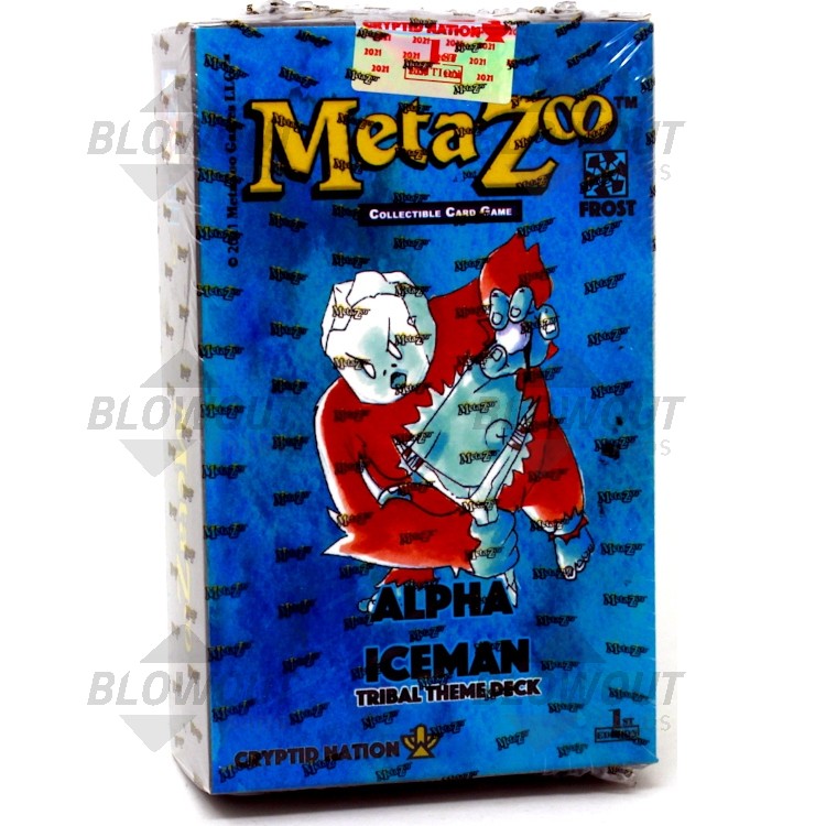 MetaZoo Cryptid Nation Alpha Iceman 1st Edition Theme Deck - 10 Deck Lot