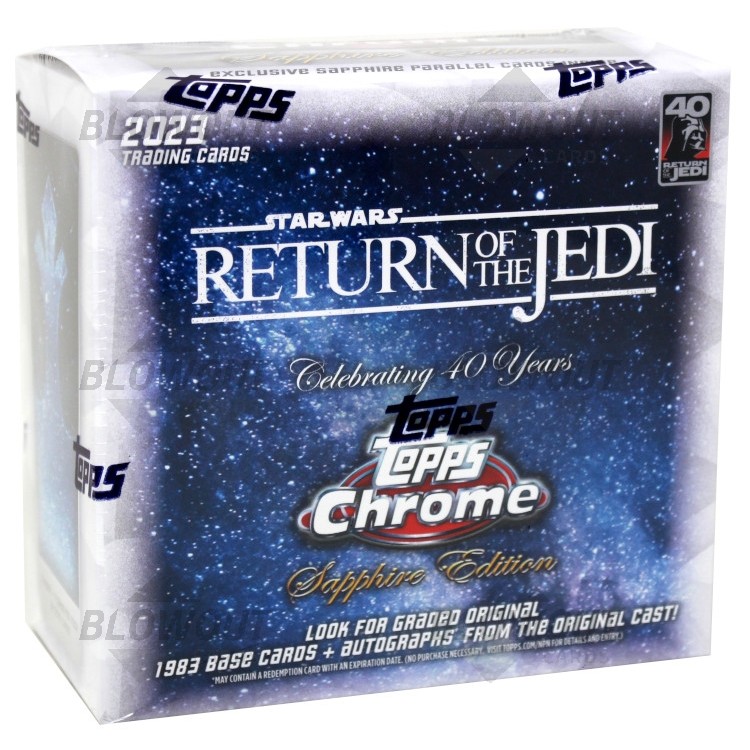 2023 Topps Star Wars Return of the Jedi Chrome Sapphire Edition Box