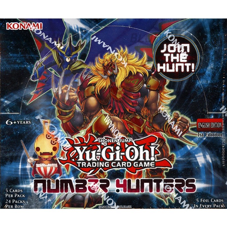 Yugioh Number Hunter's 1st Edition Booster 12 Box Case