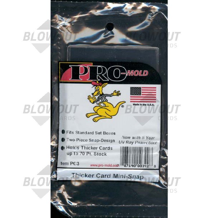 Pro-Mold Thicker 70pt Mini-Snap Holder - PC3 - 30ct Box